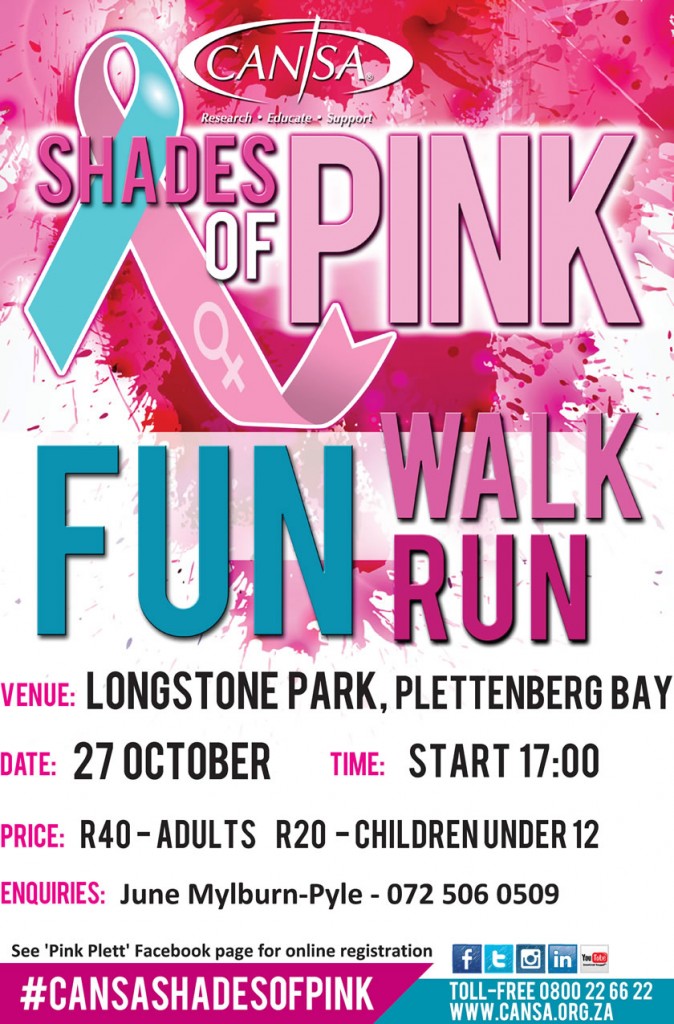 CANSA Shades of Pink Walk « CANSA Shades of Pink Walk in Plett on Sat ...